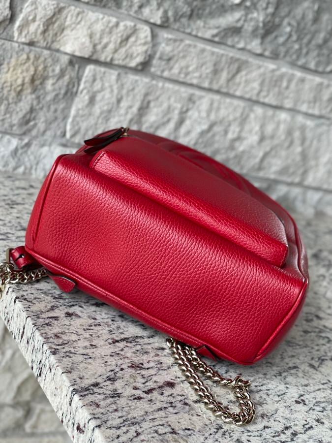 Gucci Soho Backpack Red - LVLENKA Luxury Consignment