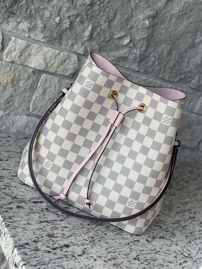 Louis Vuitton NeoNoe Damier Azur Rose Ballerine - LVLENKA Luxury ...