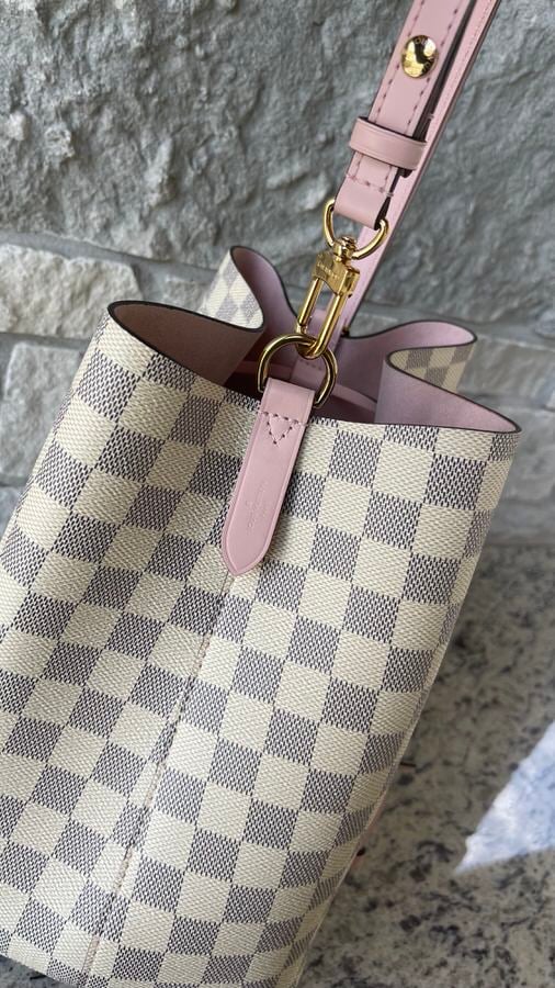 Louis Vuitton NeoNoe Damier Azur Rose Ballerine - LVLENKA Luxury ...