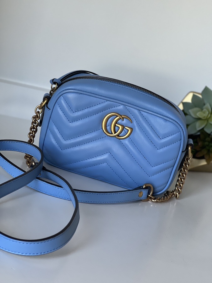 Gucci Mini Marmont Camera Crossbody - LVLENKA Luxury Consignment