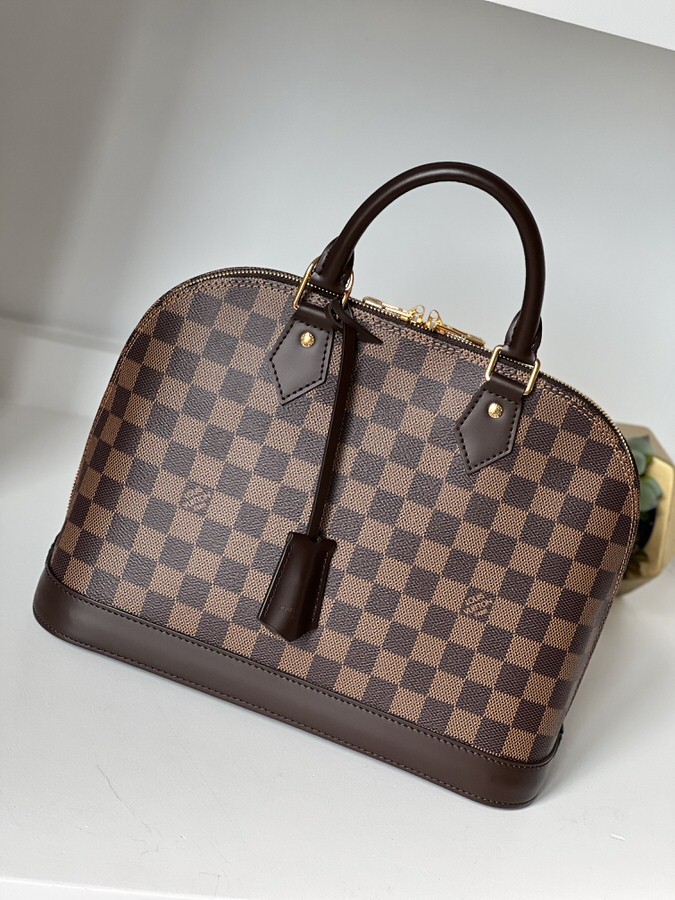 Louis Vuitton Alma PM Damier Ebene LVLENKA Luxury Consignment Louis Vuitton Alma PM Damier Ebene LVLENKA Luxury Consignment