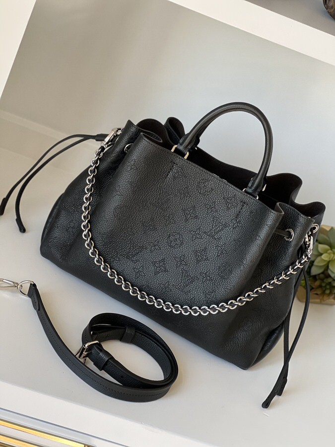 Louis Vuitton Bella Tote Mahina Black - LVLENKA Luxury Consignment