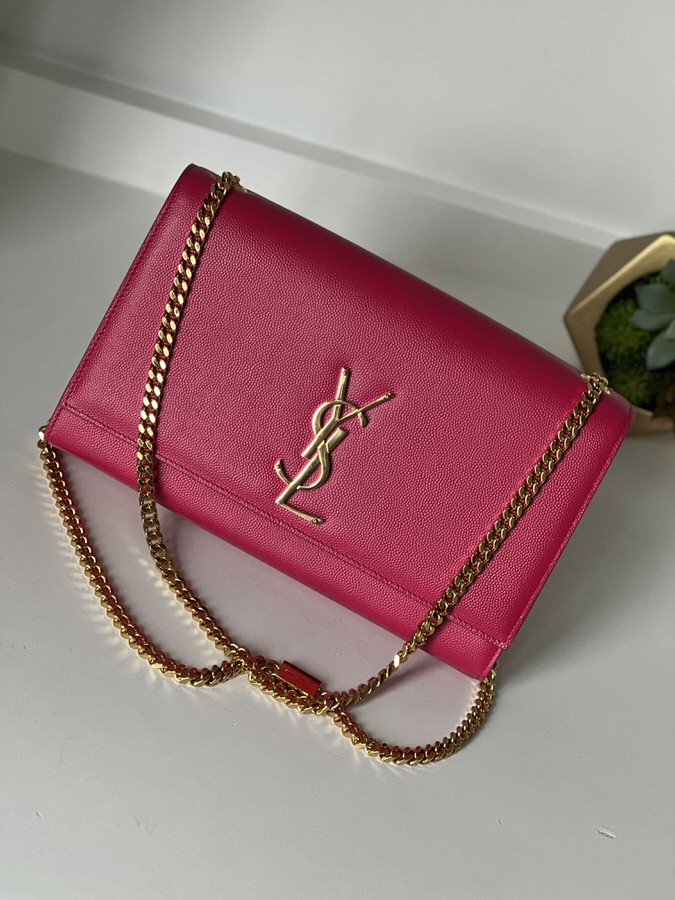 YSL Medium Kate Bright Pink GHW - LVLENKA Luxury Consignment