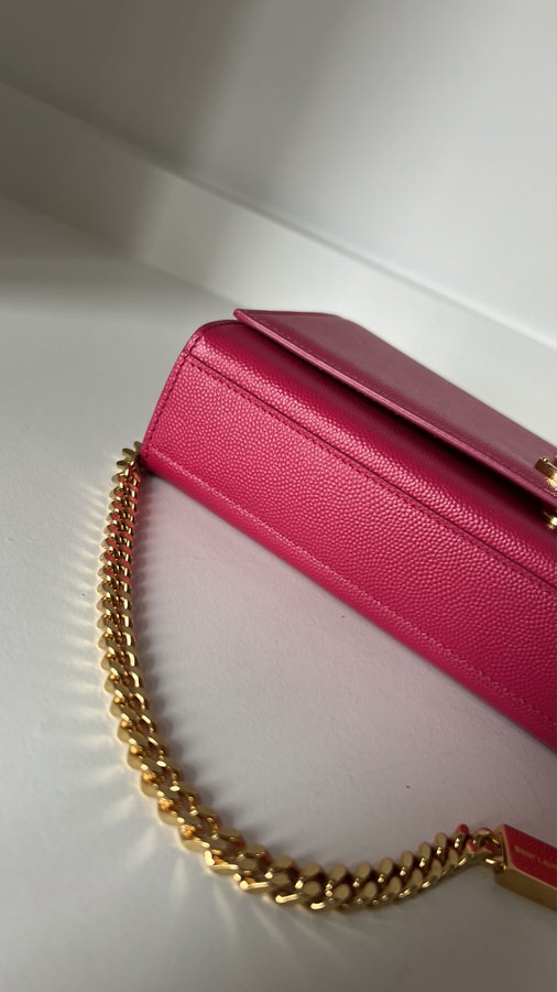 YSL Medium Kate Bright Pink GHW - LVLENKA Luxury Consignment