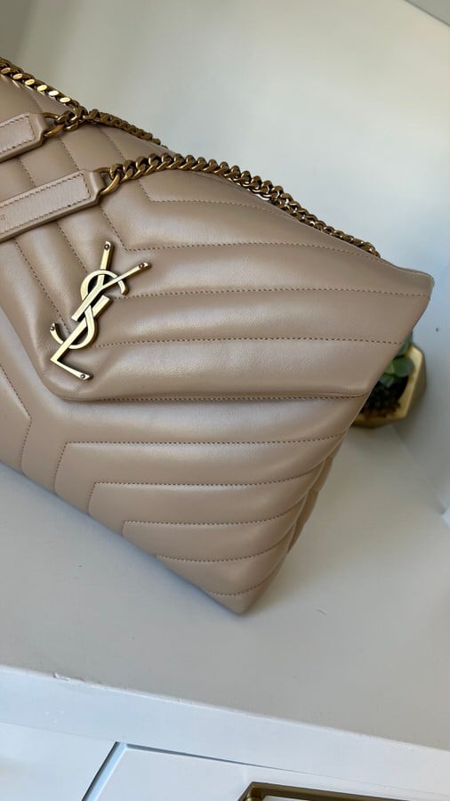 YSL Medium LouLou Beige - LVLENKA Luxury Consignment