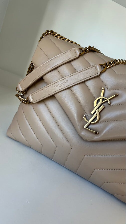 YSL Medium LouLou Beige - LVLENKA Luxury Consignment