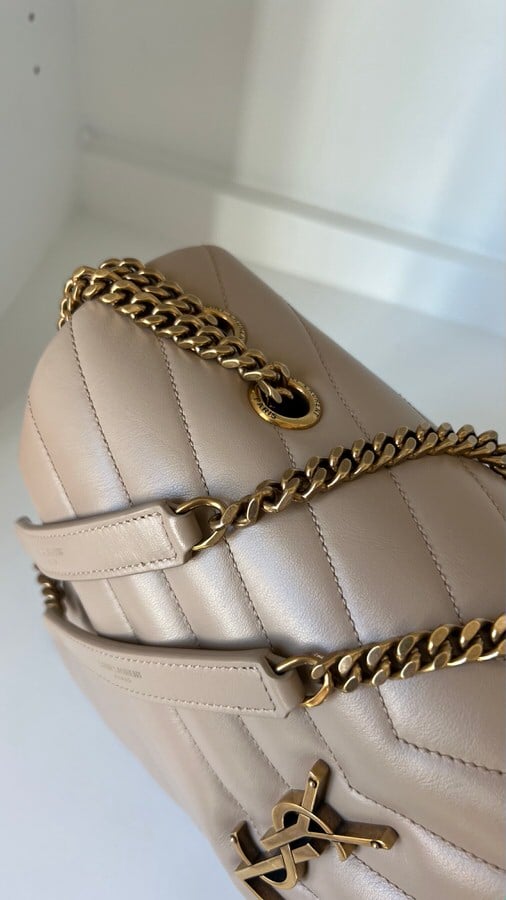 YSL Medium LouLou Beige - LVLENKA Luxury Consignment