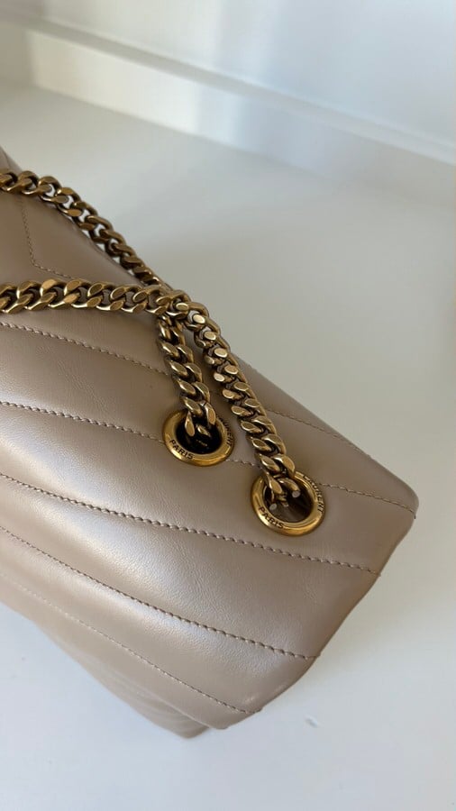 YSL Medium LouLou Beige - LVLENKA Luxury Consignment