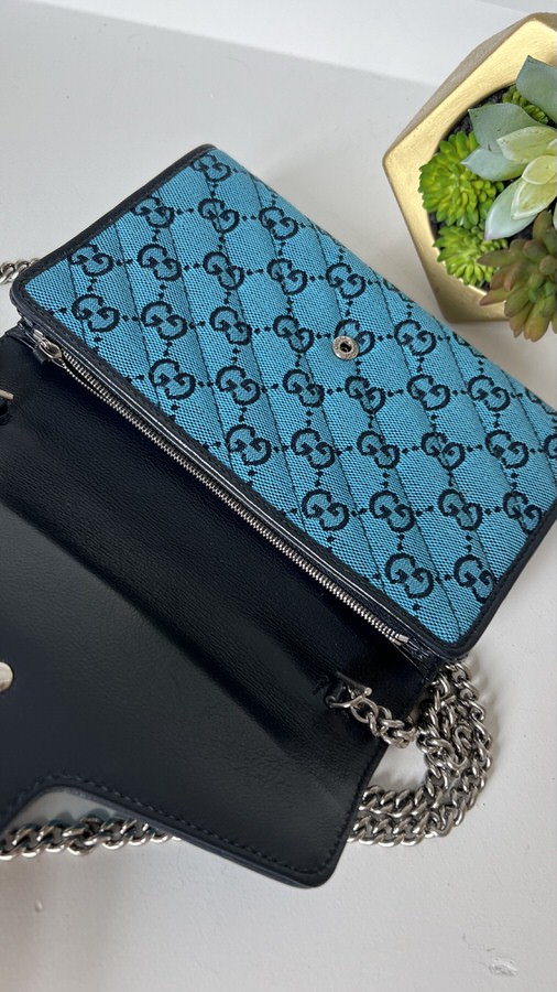 Gucci Blue Marmont WOC - LVLENKA Luxury Consignment