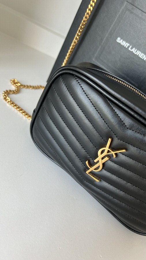 YSL Lou Mini Black Crossbody - LVLENKA Luxury Consignment