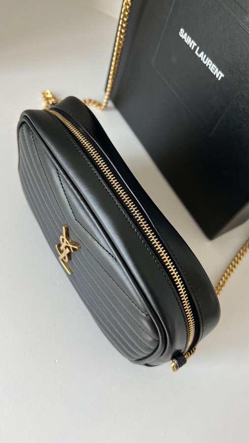 YSL Lou Mini Black Crossbody - LVLENKA Luxury Consignment