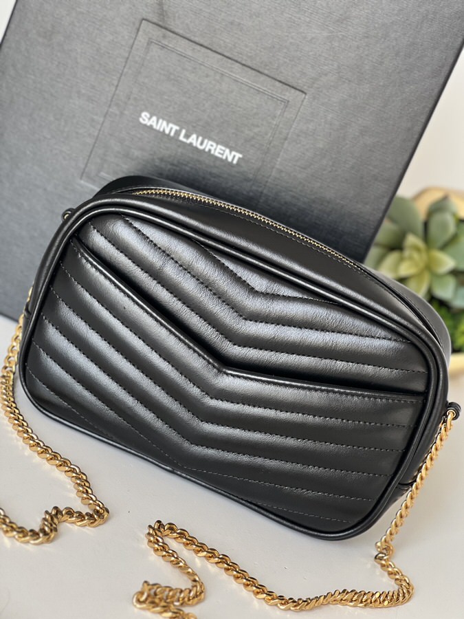 YSL Lou Mini Black Crossbody - LVLENKA Luxury Consignment