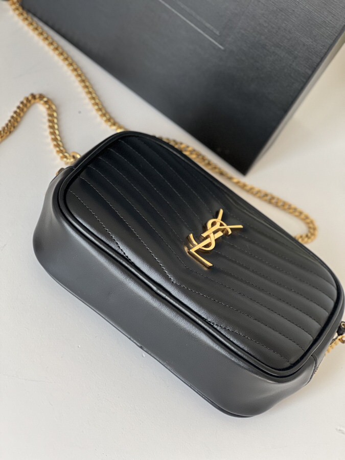YSL Lou Mini Black Crossbody - LVLENKA Luxury Consignment