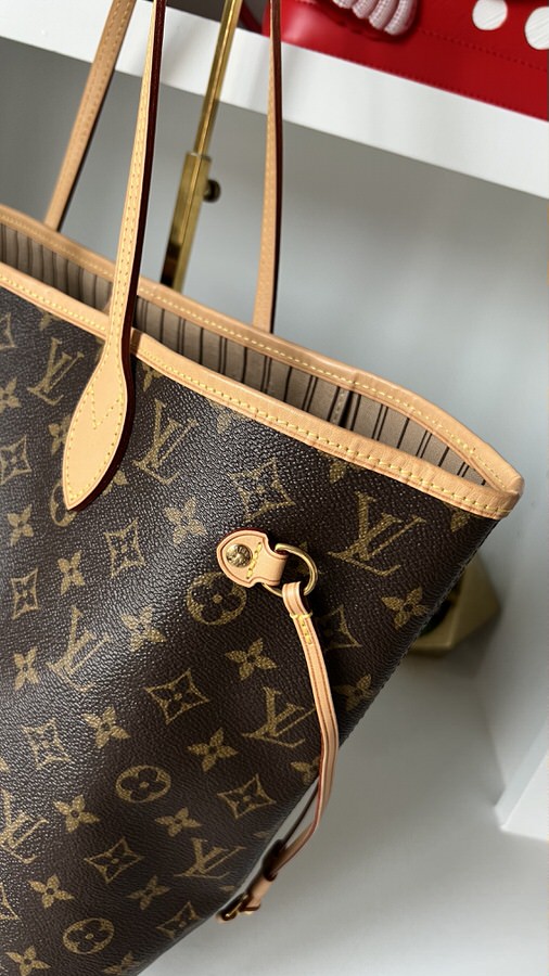 Louis Vuitton Neverfull MM Monogram Beige - LVLENKA Luxury Consignment