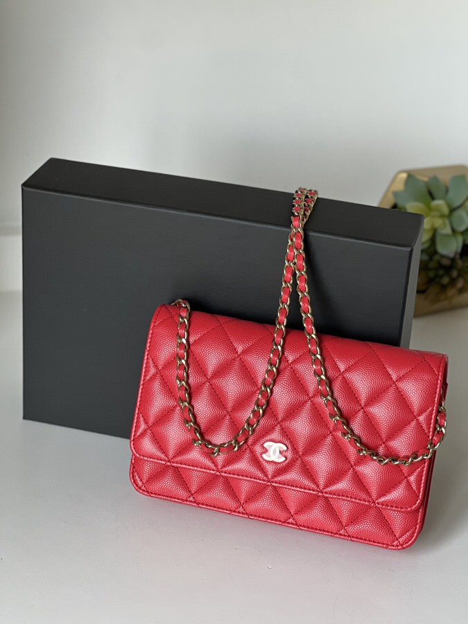 Chanel Red Caviar WOC - LVLENKA Luxury Consignment