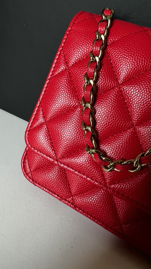 Chanel Red Caviar WOC - LVLENKA Luxury Consignment