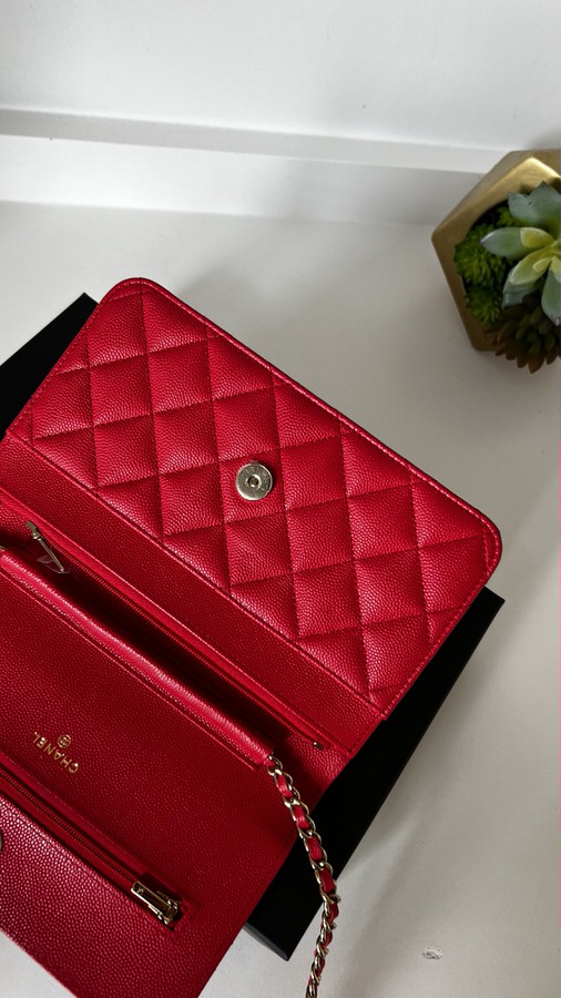 Chanel Red Caviar WOC - LVLENKA Luxury Consignment