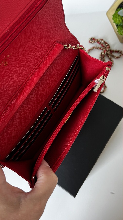 Chanel Red Caviar WOC - LVLENKA Luxury Consignment